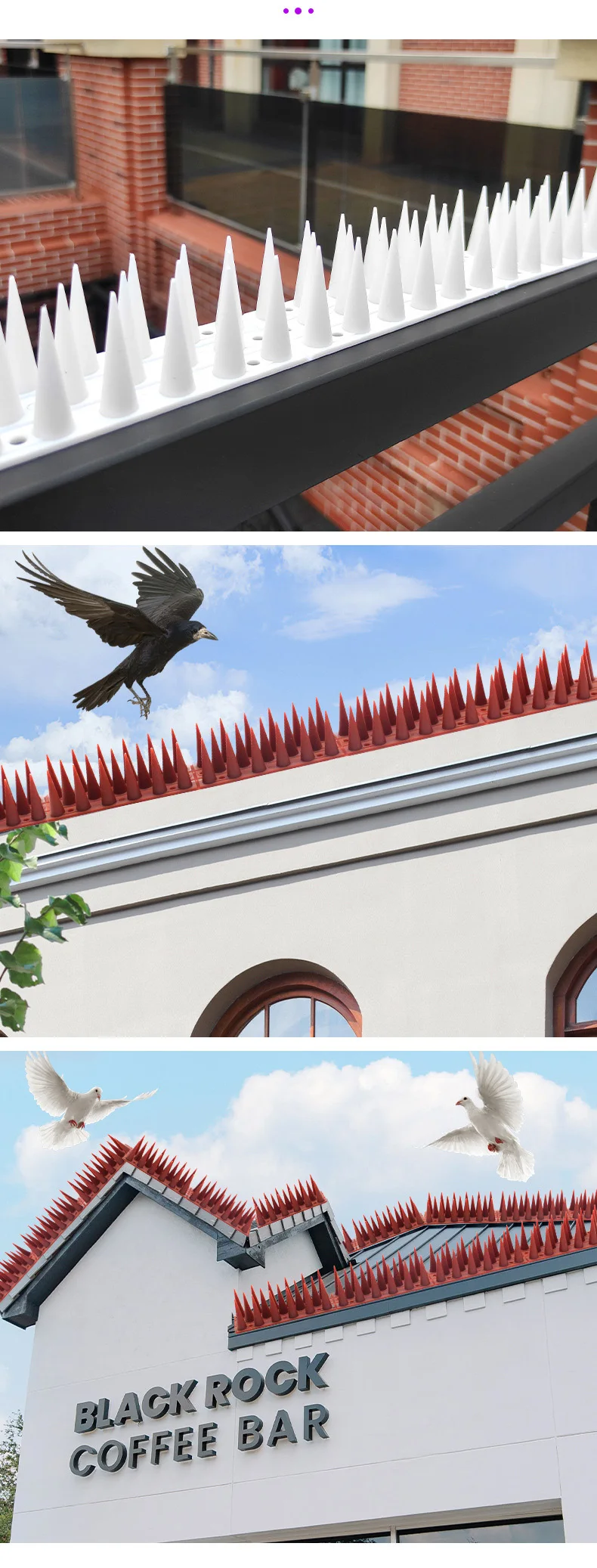 Anti Climb Deterrent Outdoor Bird Prevention Spikes Bird Scare Spikes ...