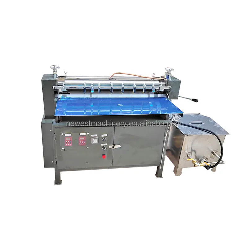 Industrial Semi Automatic Top Side Paper Sticker Gluing Machine