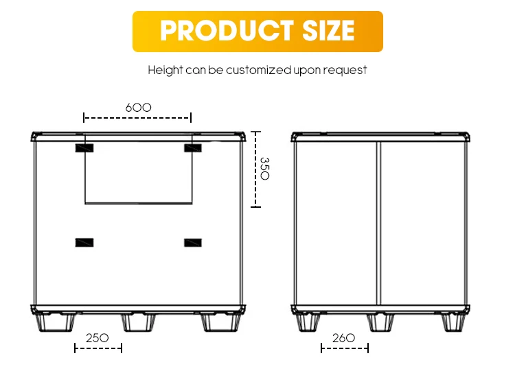 Folding Euro Industry Plastic Corrugated Pallet Pallet Sleeve Box - Buy ...