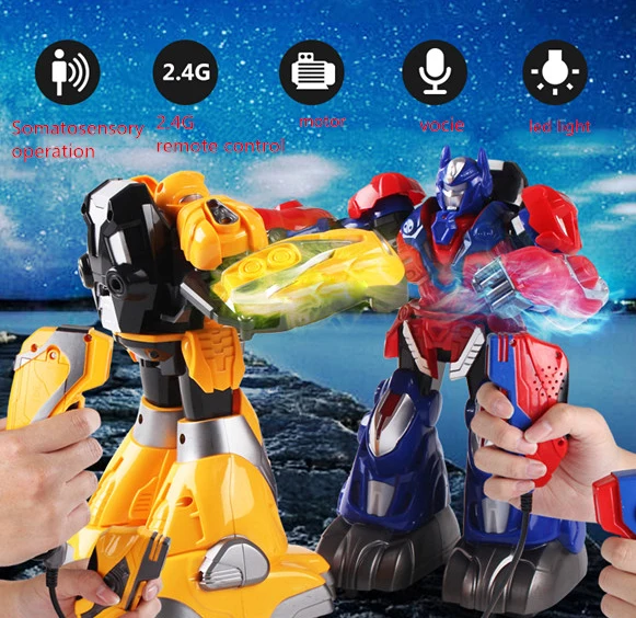 Longxi 2.4g Fighting Robot Toy Remote Control Fighting Robot Battle ...