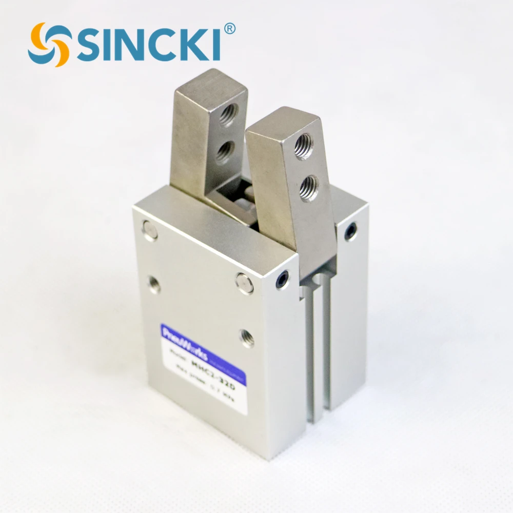 SMC type MHC Serrated Clamps Pneumatic Robot Gripper Air Cylinder ...