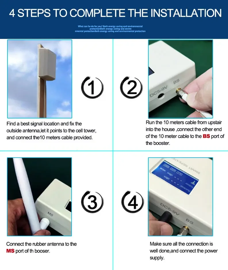 GSM Signal Booster 4G 5G - Easyboost for Home & Office