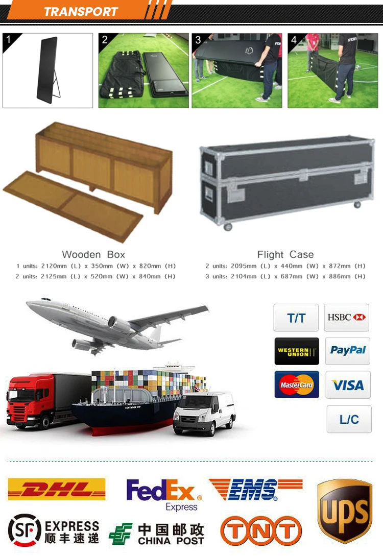 Full Color P2 P2.5 P3 Movable Totem Led Poster Mirror Floor Stand ...