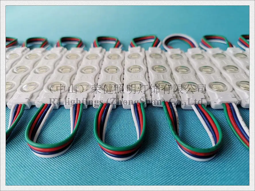 RGB LED Light Module for Signs Letters SMD 5050 Waterproof RGB DC12V 1W ...
