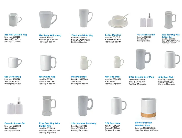 Stackable Cups for Sublimation - High Quality Coffee Mugs