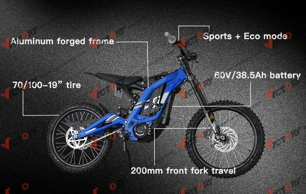 Original 2023 Suron Electric Bike 60v Sur Ron X Electric Bike 6000w ...