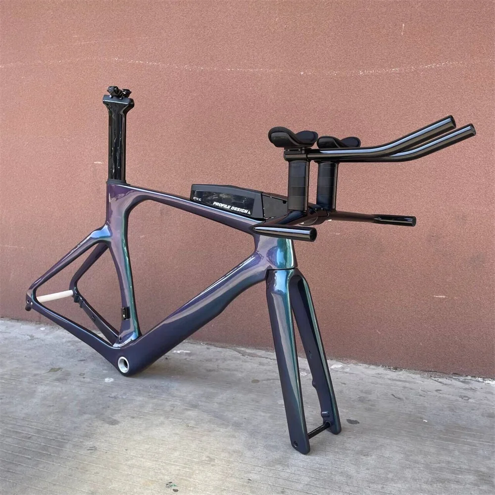 Winowsports T1000 Time Trial Bike - 700C Full Carbon Fiber Frame with ...