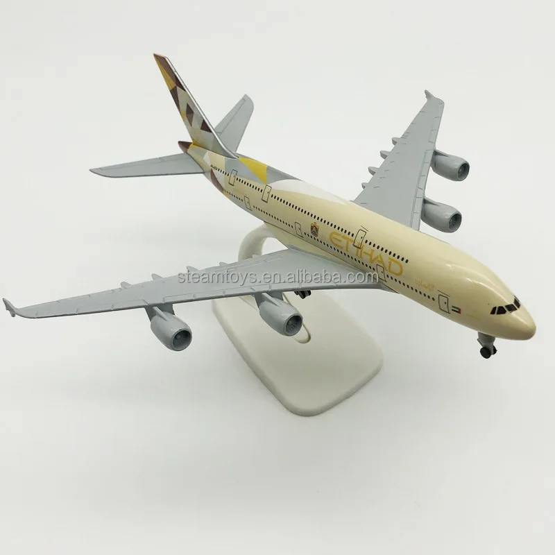 Airplane Model Etihad Airways A380 Diecast Planes 20cm Metal Model ...