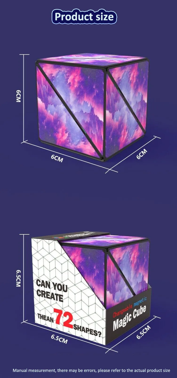 2023 Popular Cube Set Deformation Box 3d Infinite Geometric Fidget Cube ...