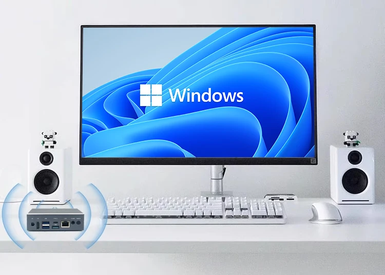 Computadora Mini Pc N5095 8gb 256gb Type C Hd 4k Dual Display Minipc Portable Desktop Pc Mini ...