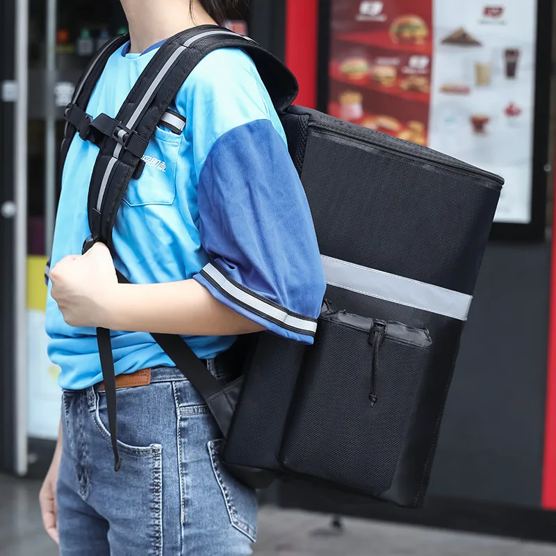 Felaruta Double Shoulder Flat Head Backpack Cooler Bags Delivery Box ...