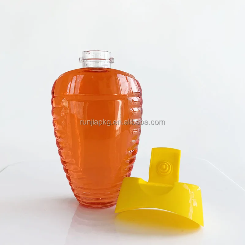 270ml & 310ml Inverted Plastic Honey Bottle with Curved Lid