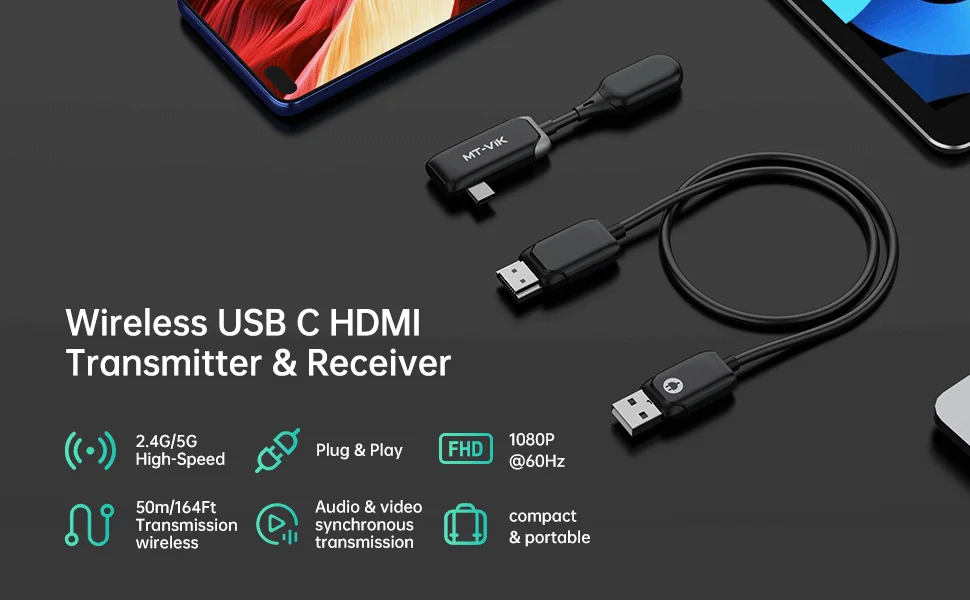 50m HDMI Wireless Transmitter and Receiver Kit - MT-VIKI