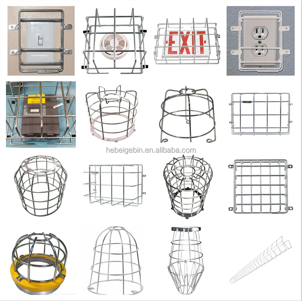 Square Wire Guards/Led Lighting Iron Wire Cages for Protecting| Alibaba.com