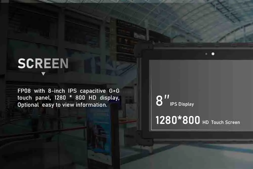 HFSecurity FP08 Iris Fingerprint Recognition Handheld Tablet 8 Inch Mobile Fingerprint Tablet ...