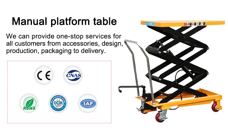 Custom Movable Lift Scissors Platform - 2m, 3m, 500kg