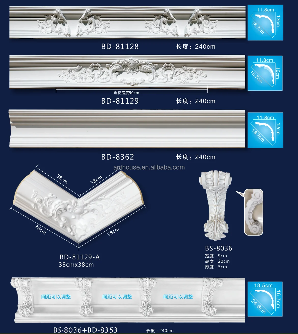 PU Polyurethane Mouldings - Durable and Stylish Solutions