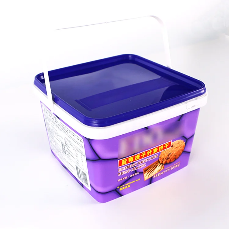 3.1l Custom Plastic Crackers Container Plastic Biscuit Packaging Boxes ...