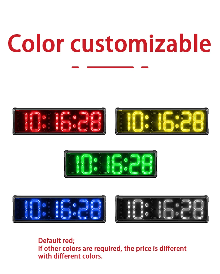 Factory 8 Inch Large Screen Single Sided Blue Digital Display Led ...
