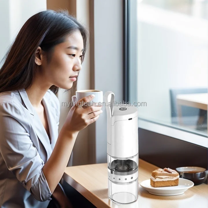 Commercial Coffee Bean Grinder Mini Automatic Coffee Grinder Portable ...