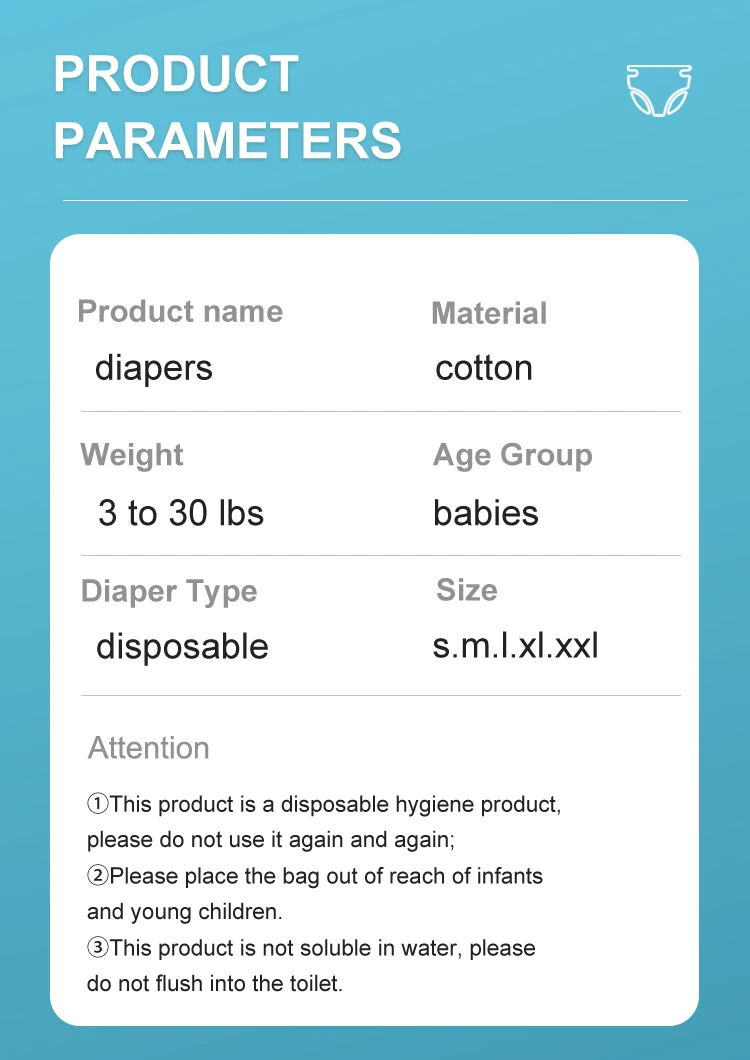 Premium Quality Disposable Baby Diaper Pants Nappies Baby Pull Up ...