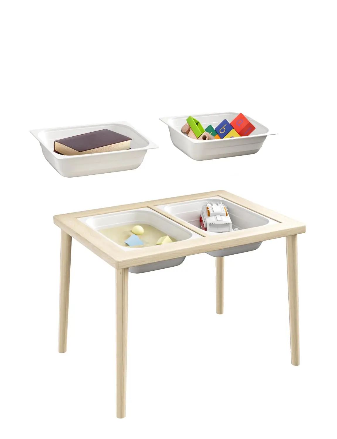 Sensory Table Toddler Sensory Table Suitable For 1-3 People,Comes With ...