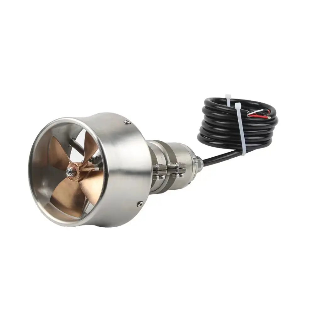 12v 10kg thruster brushless waterproof motor 24v with 3 blade propeller ...