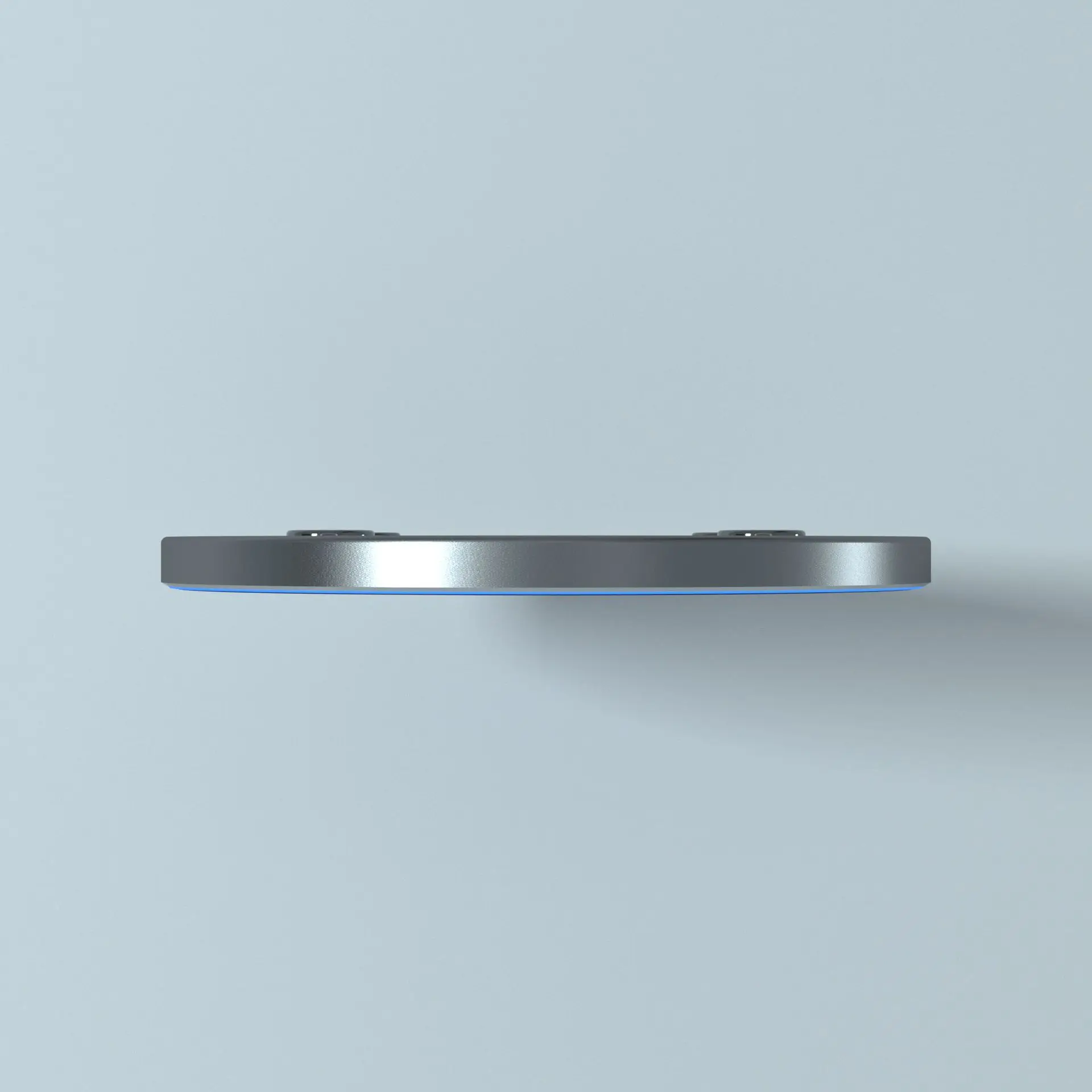 15w Fast Charging Disc Transparent Desktop Wireless Charger For Android ...