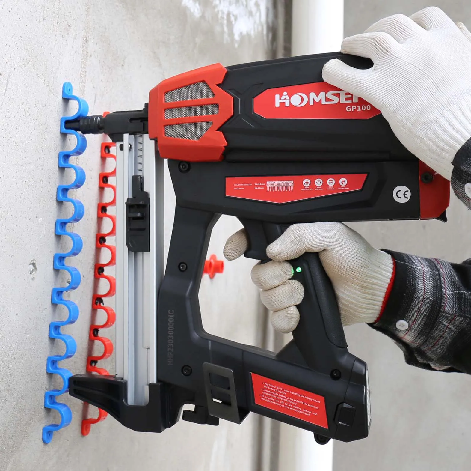 Cordless Gas Mounting Gun Fuel Cell Nailers Construction Tools With ...