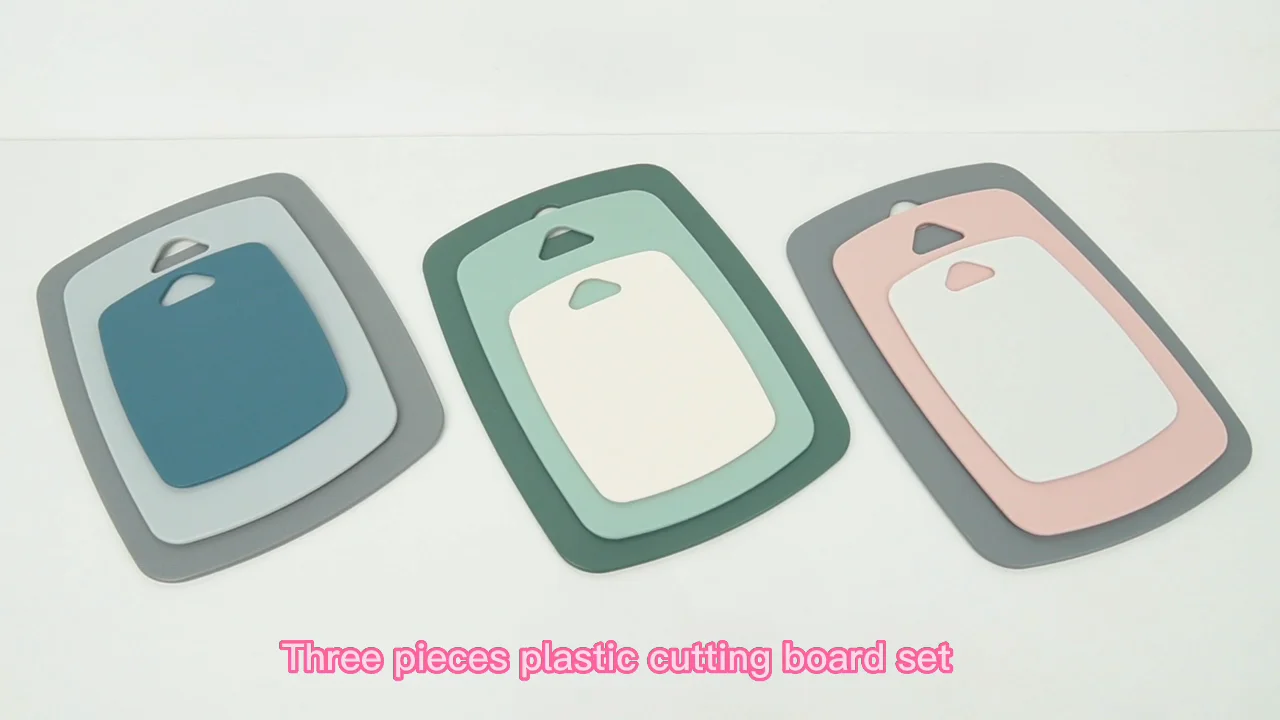 3pcs Multifunction Household Pp Plastic Cutting Board Set With ...