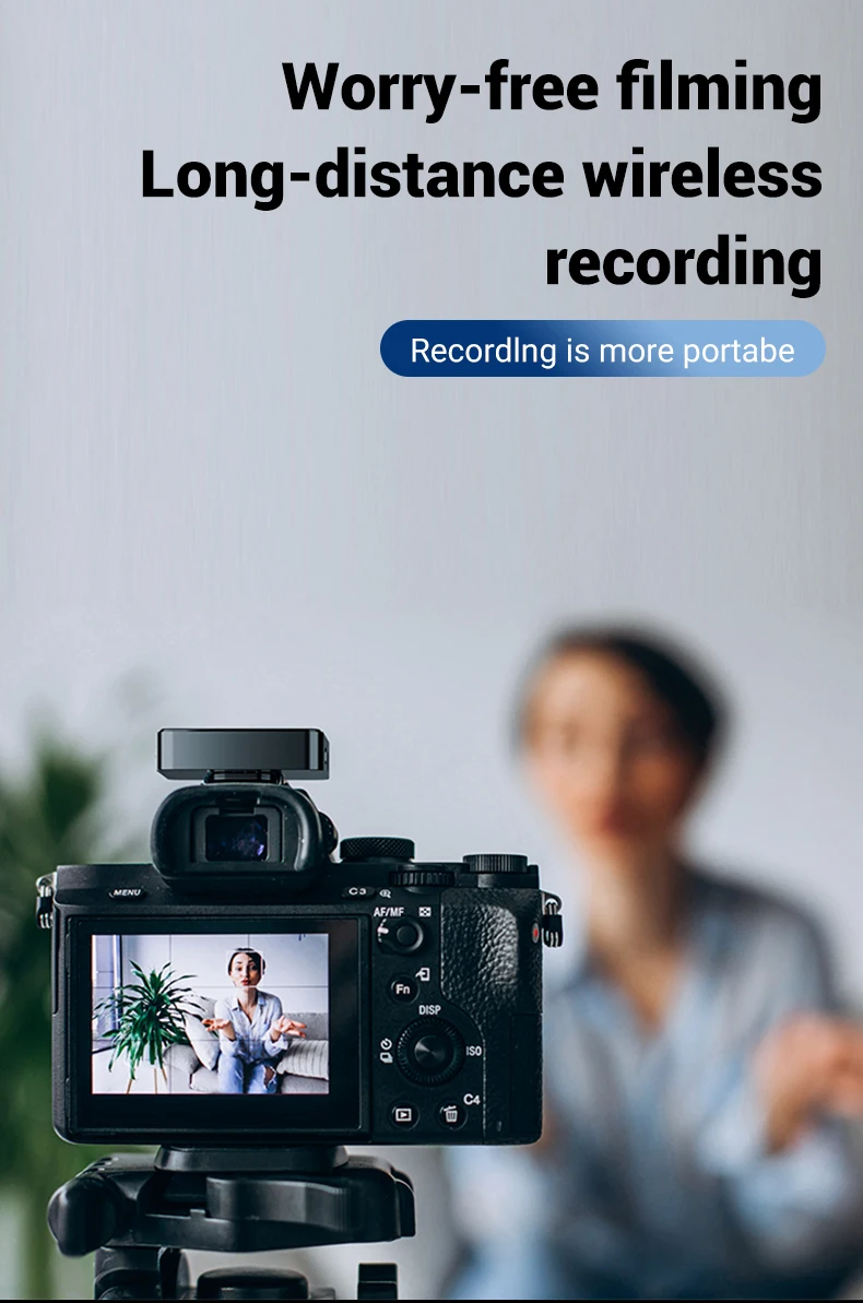 Portable Podcast Live Recording Vlog Microphone Professional Mini Clip ...