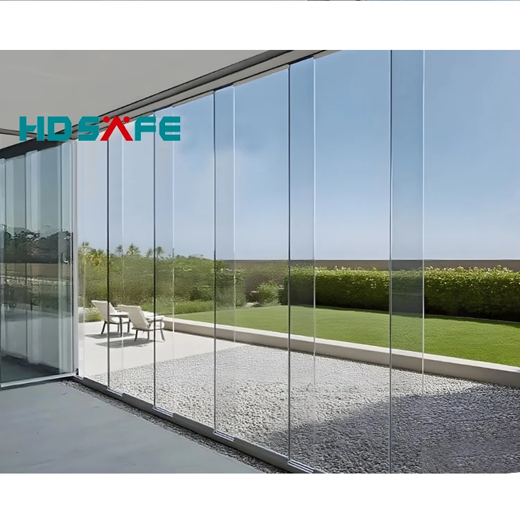 Outdoor Sunroom Balcony Large Panoramic Accordion Door Aluminum Glass ...