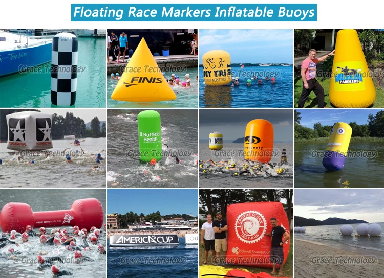 Custom Inflatable Cylinder Buoys - Water Fun Solutions