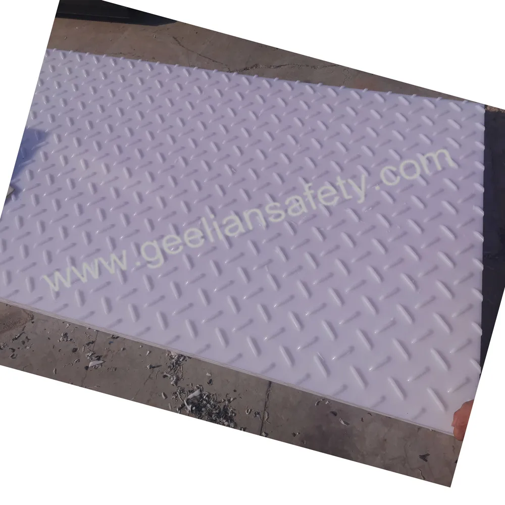 4x8 Plastic Uhmwpe Temporary Heavy Duty Construction Track Road Mat Hdpe Ground Protection Mat ...