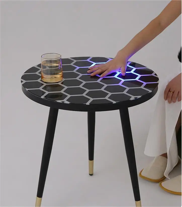 Smart Lighting and Music Coffee Table - Modern & Durable