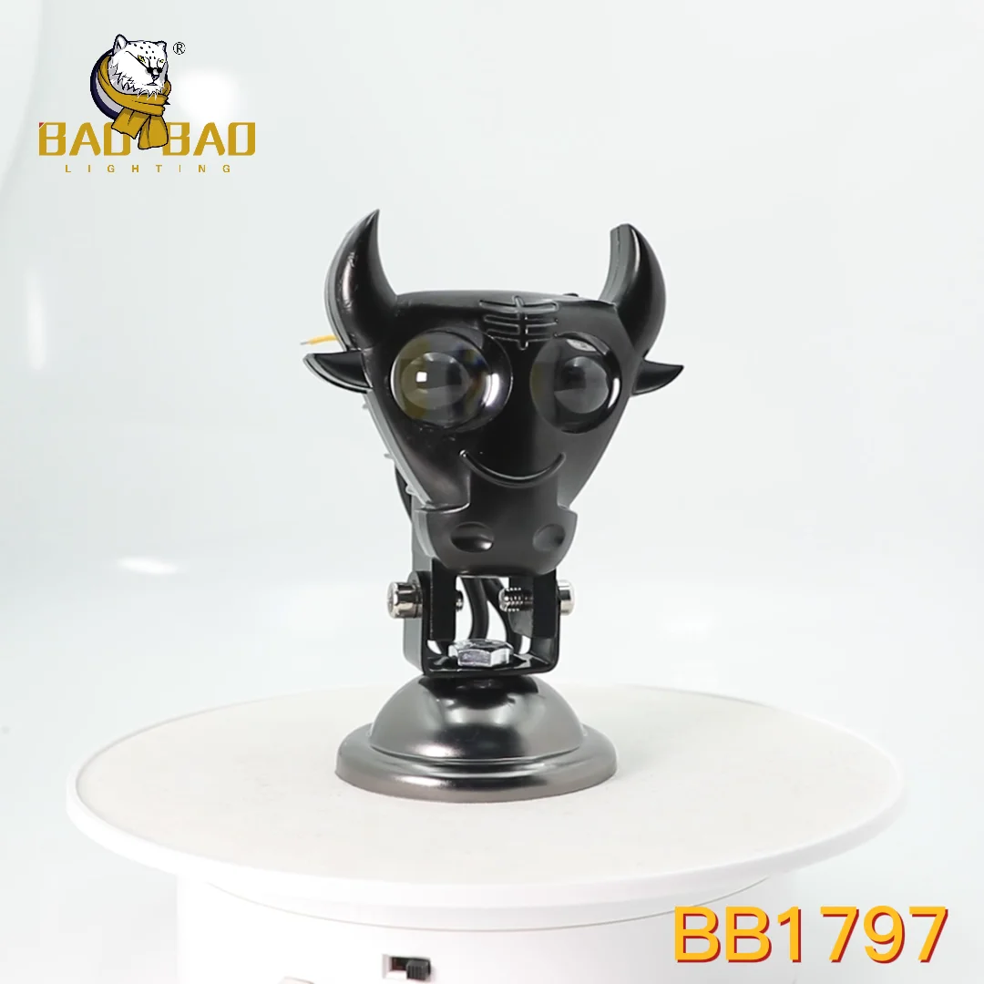 Baobao Bb1797 12v Spotlight System Dual Color Fog Light Mini Driving ...