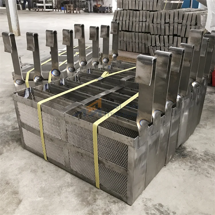 Gr2 Round Titanium Mesh Anode Basket for Metal Electroplating Industry ...