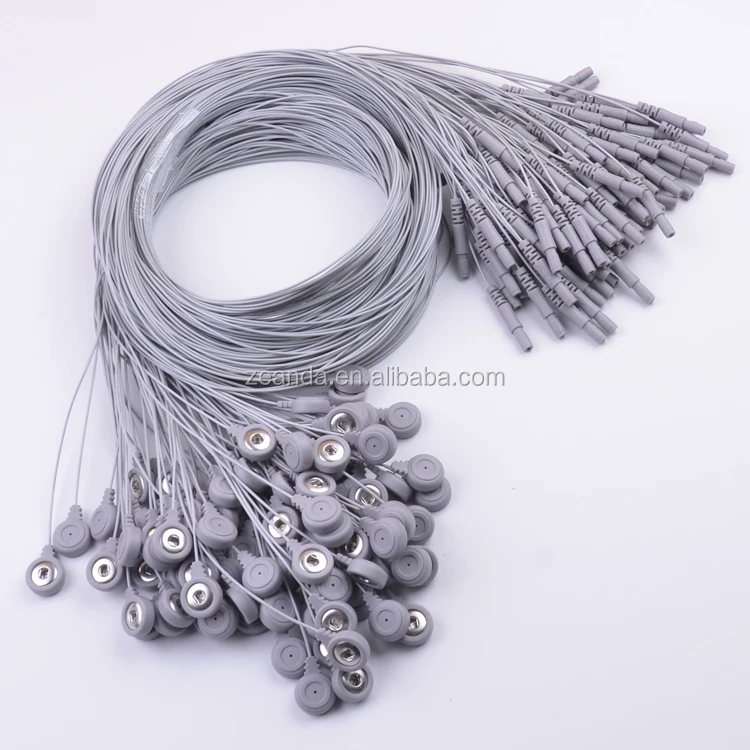 Ecg Ekg 1.5mm Pin Electrode To 3.5mm Medical Electrode Female Snap Tens ...