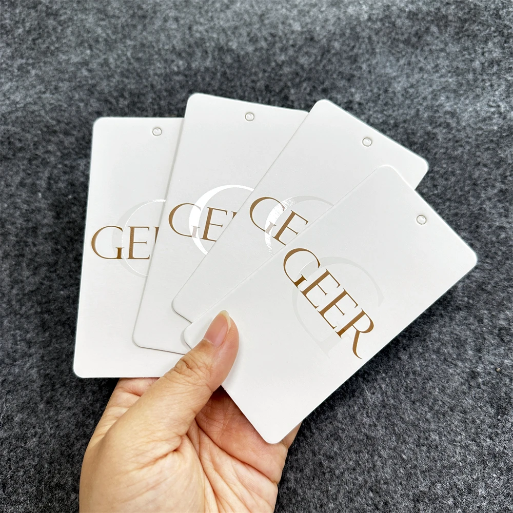 Custom Cardboard Labels Hang Tags for Clothing Manufacturer Brand Logo ...