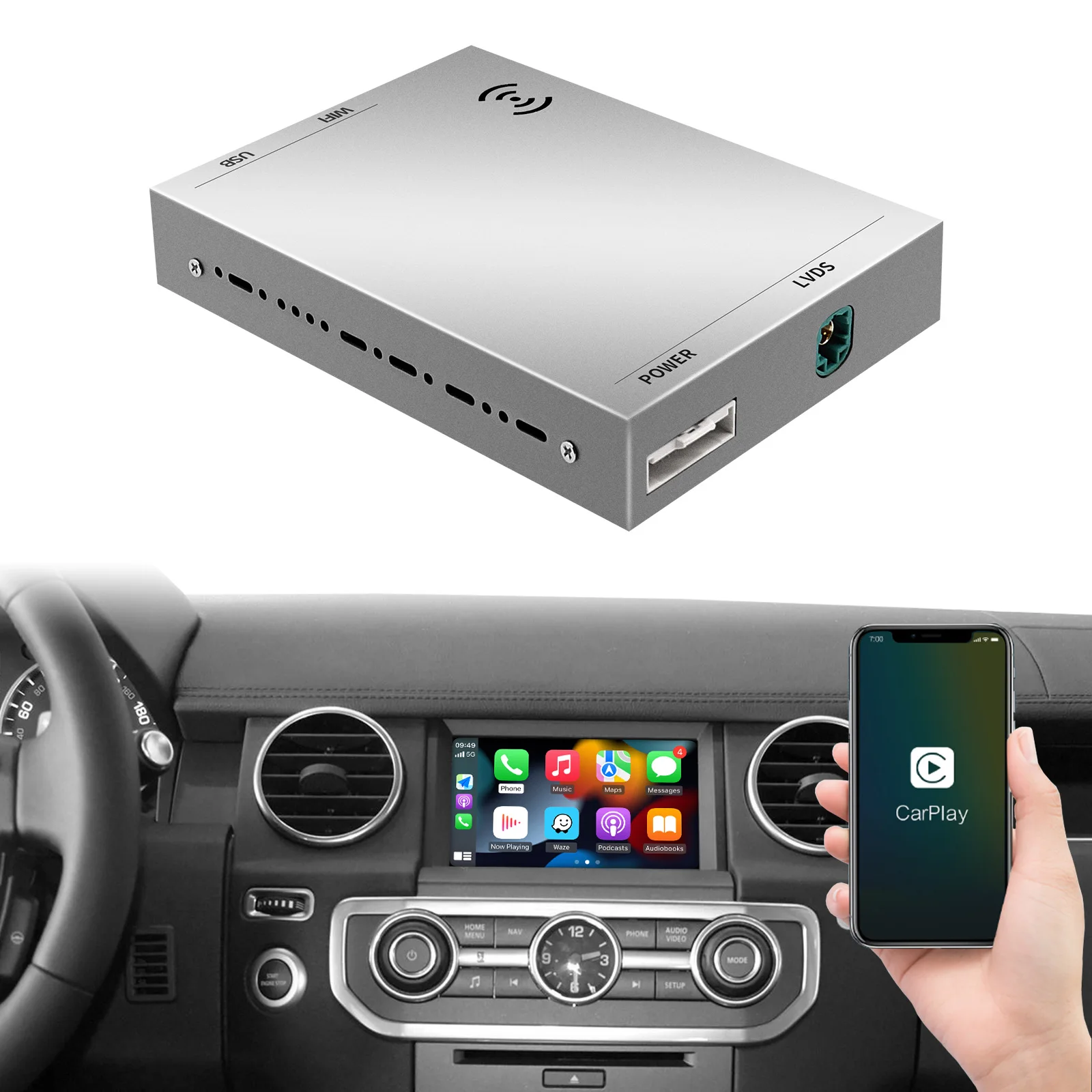 Carabc Wireless Carplay Android Auto For Land Rover Jaguar Bosch Harman ...