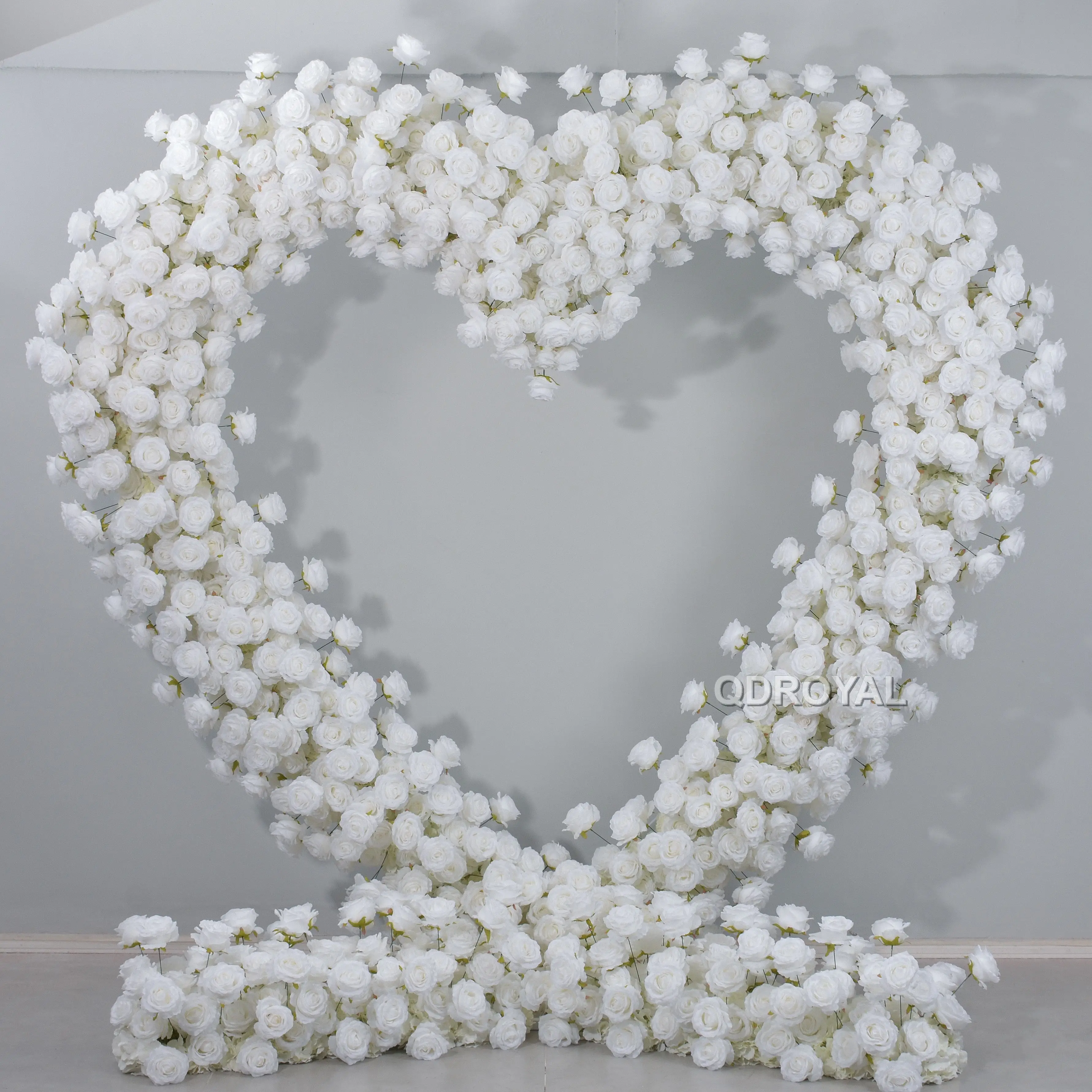 Heart-Shaped Artificial Flower Arch for Wedding Decorations Elegant ...