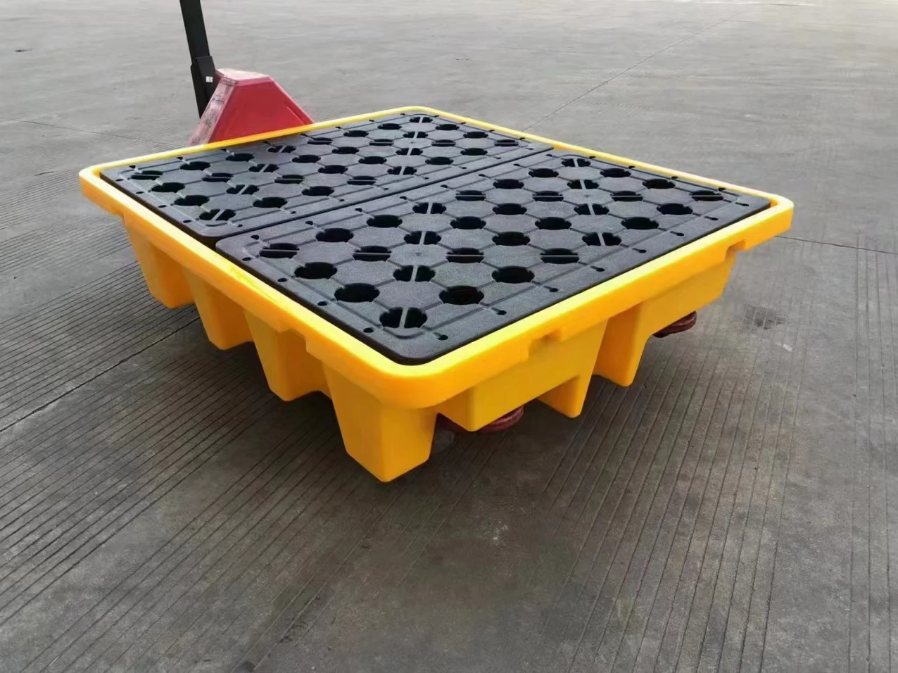 Containment For Chemical Oil Storage Hdpe High Quality Yellow Twin Ibc ...