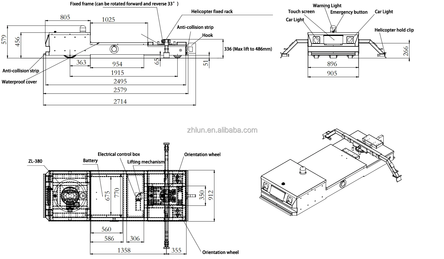 Agv Automated Guided Vehicle Traction Lifted And Carried Agv Car One ...