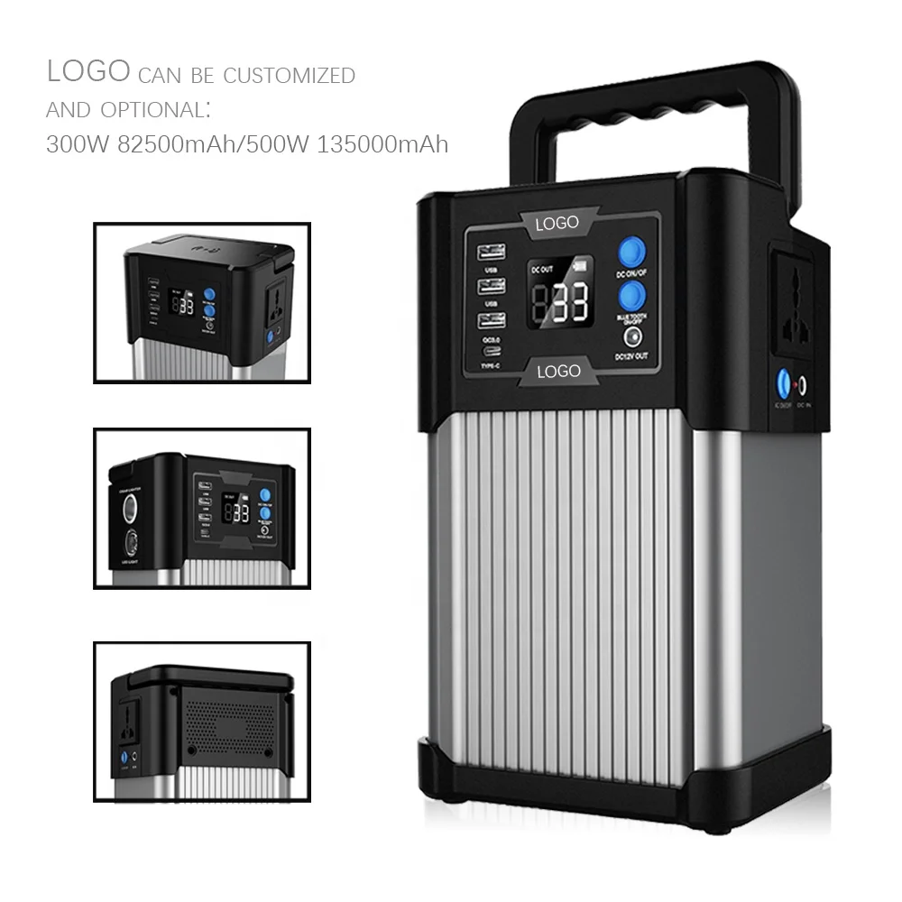 Lithium Ion Battery Off Grid Portable Power Station 300W Solar ...