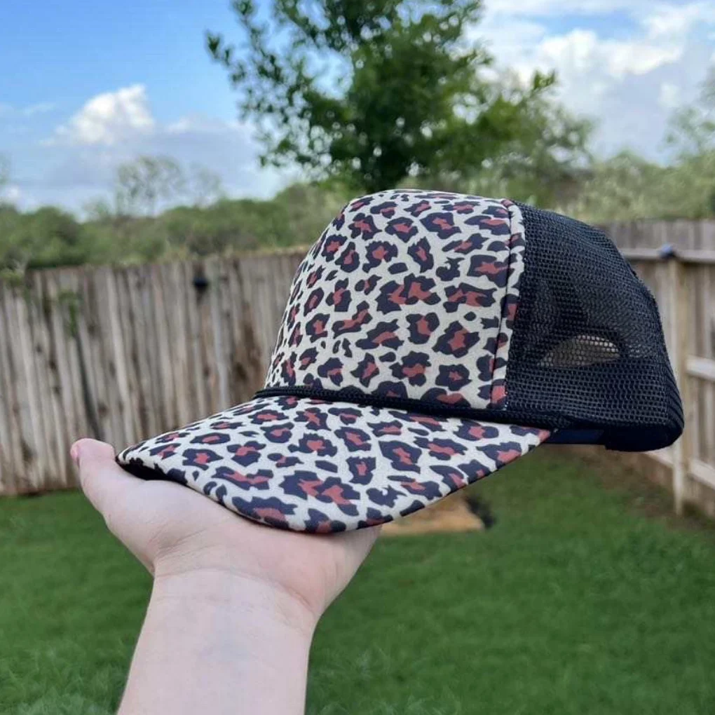 Custom Checkered Mesh Trucker Hat Fashion Causal Checkered Baseball Cap ...