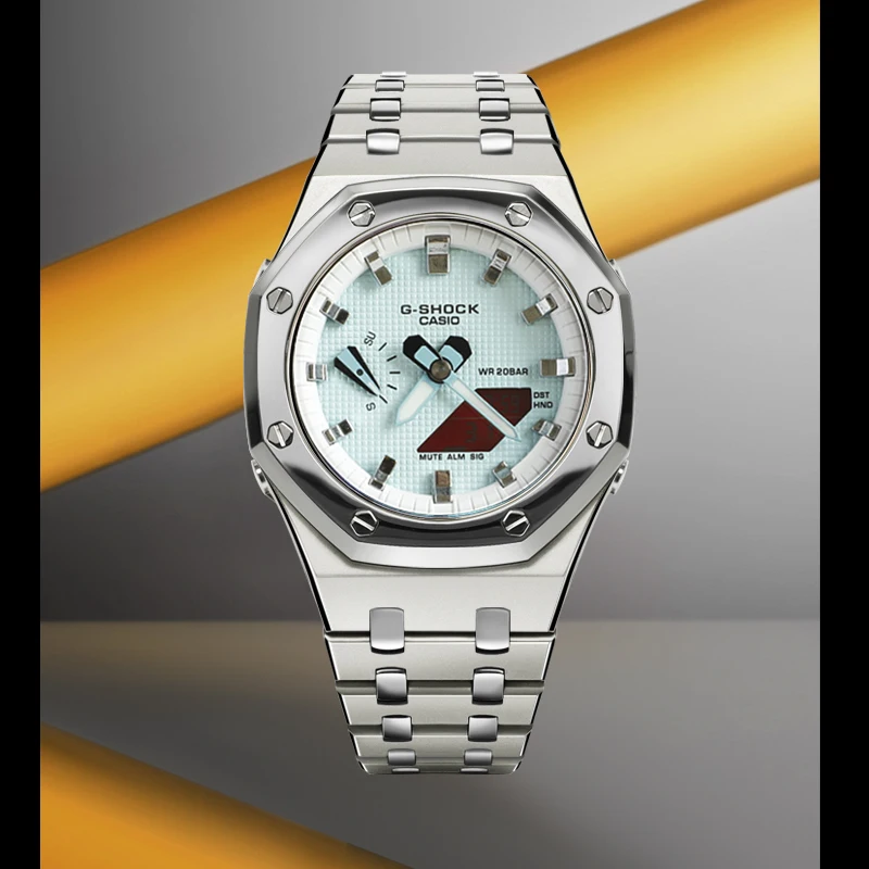 Luxury Metal Mod Kit For Gshock Stainless Steel Case Metal Strapmod Kit ...