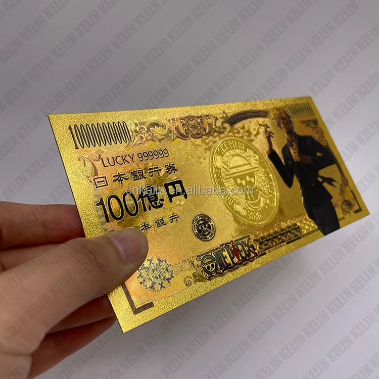 High Quality 14 Types Japanese Classic Anime One Piece 10000 Yen Money ...