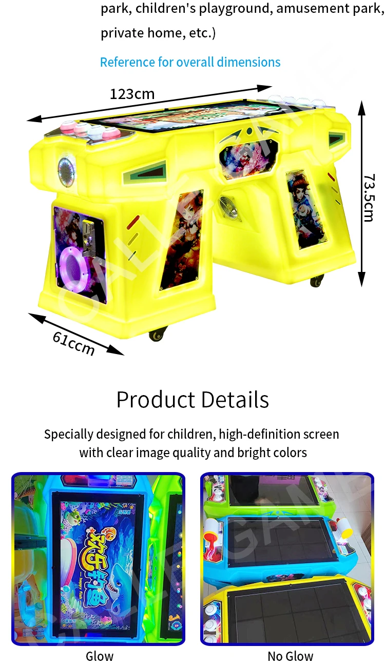 Amusement Park Arcade Crane Machine Starry Tablet Game Console Coin ...