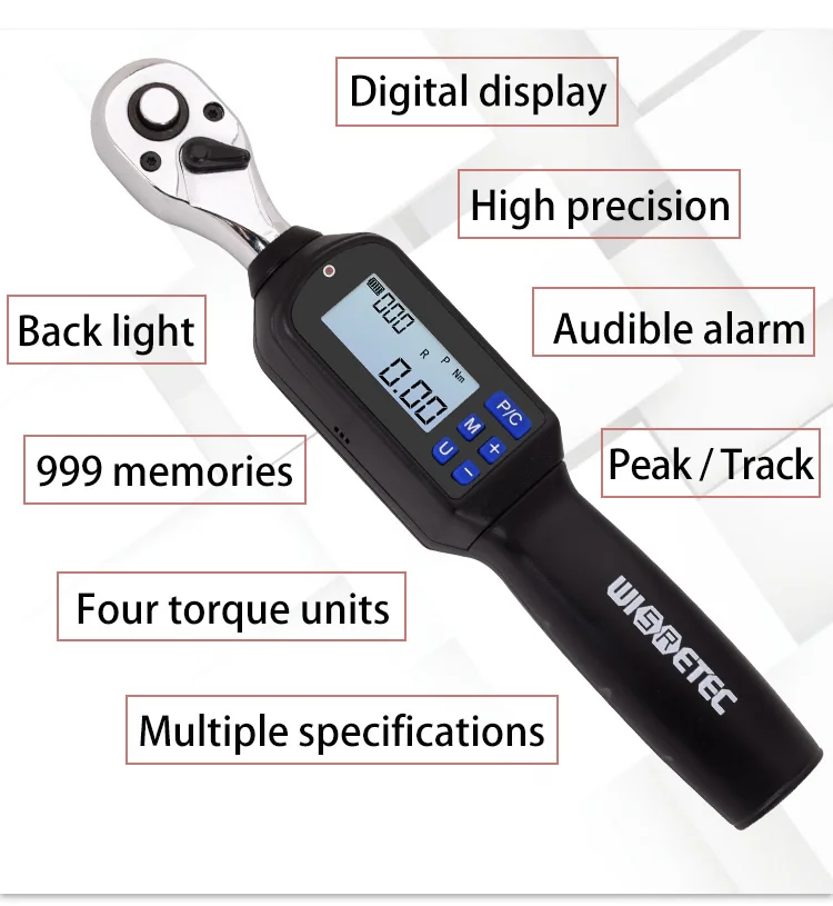1/4 Mini Digital Torque Wrench - Precision for Auto Repair