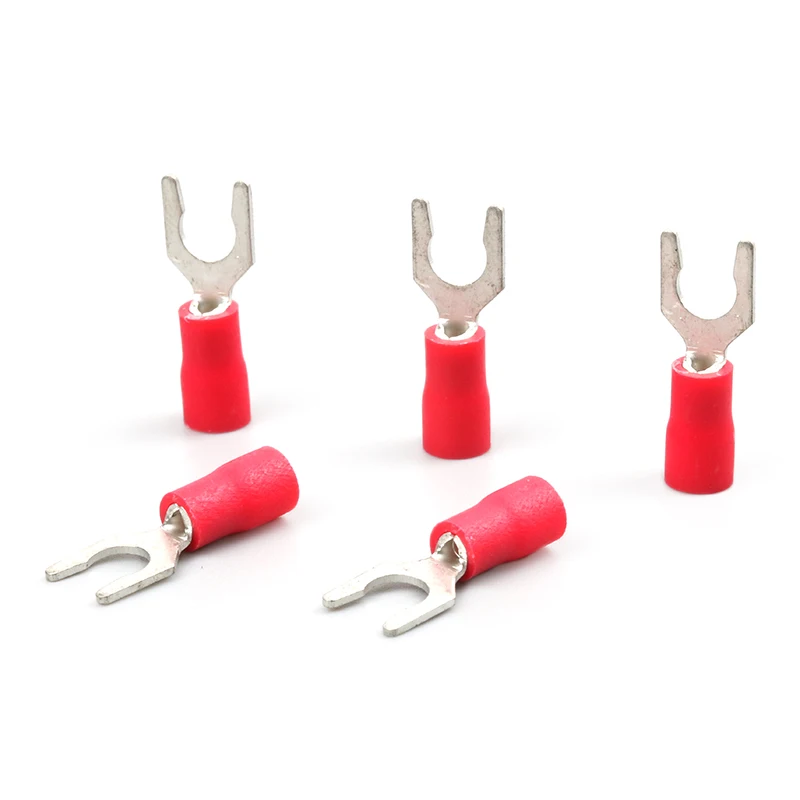 Copper Locking Spade Electrical Cable Crimp Connector Terminals Pre ...